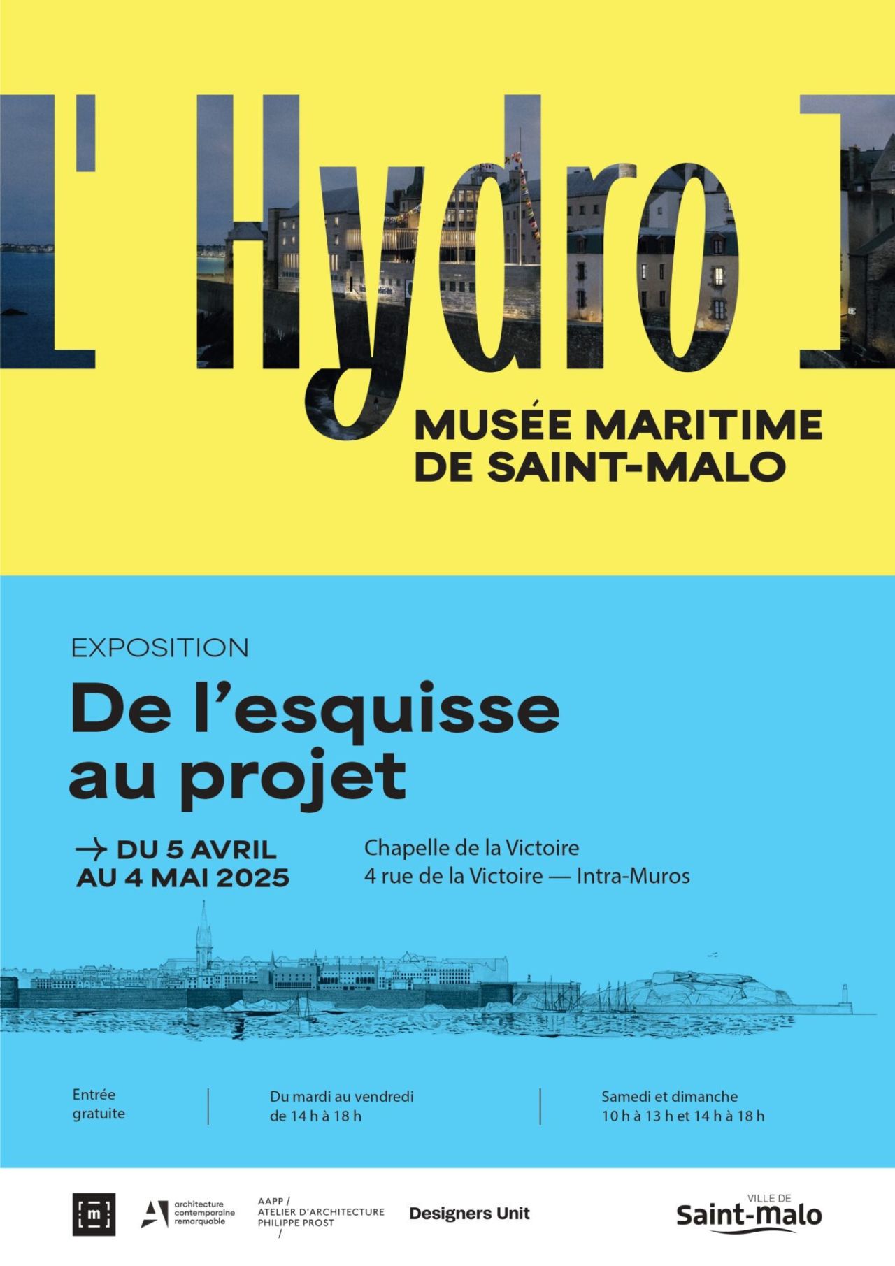 L'Hydro Musée maritime de Saint-Malo - Exposition "L'Hydro : de l’esquisse au projet"